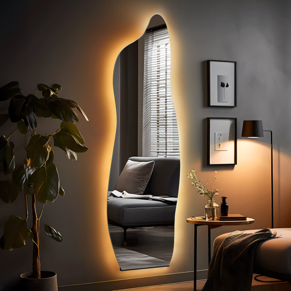 Wrought Studio Jacarri Asymmetrical Wall Mirror & Reviews | Wayfair
