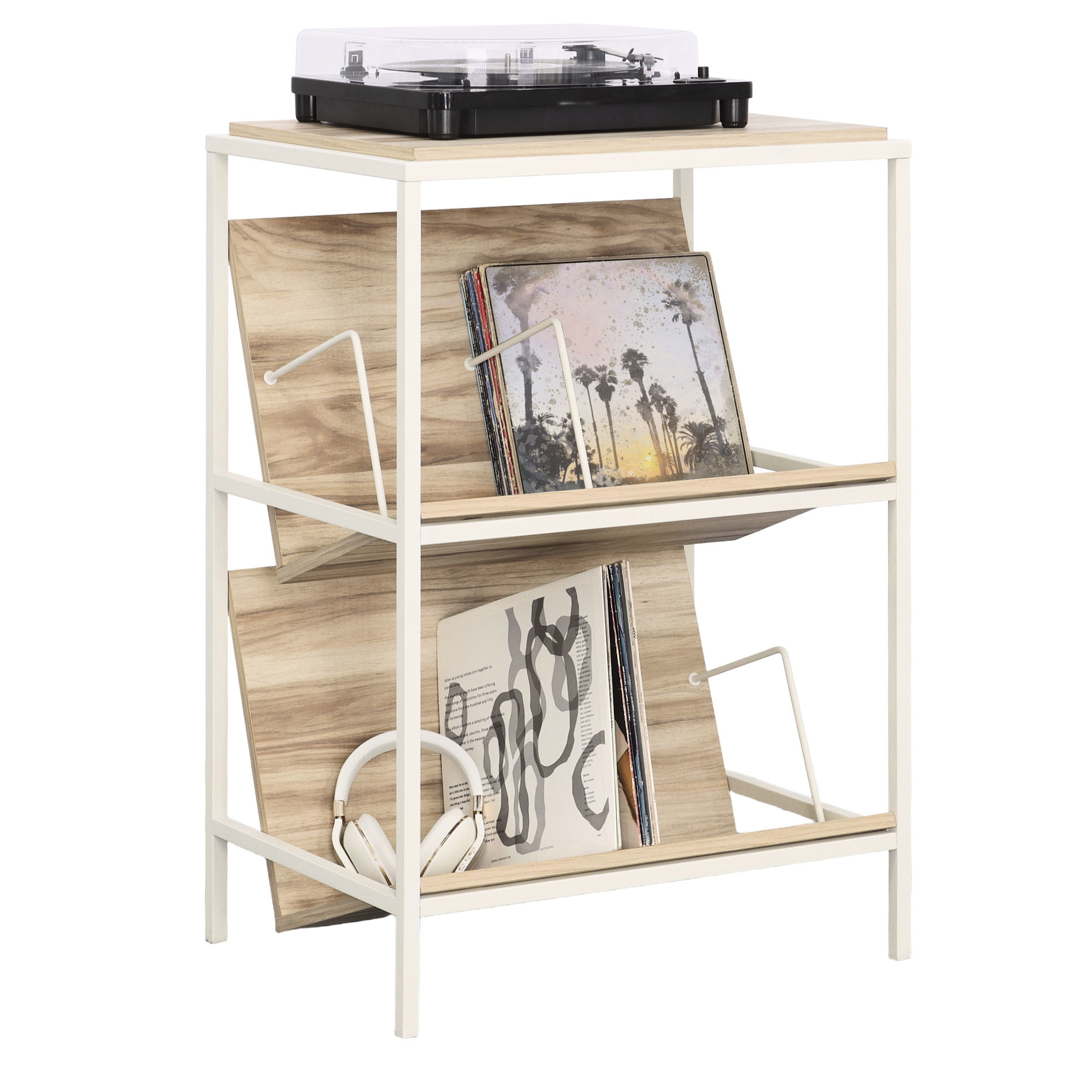 Ebern Designs Stylish, Wood Finish, Storage, Adjustable Shelves ...