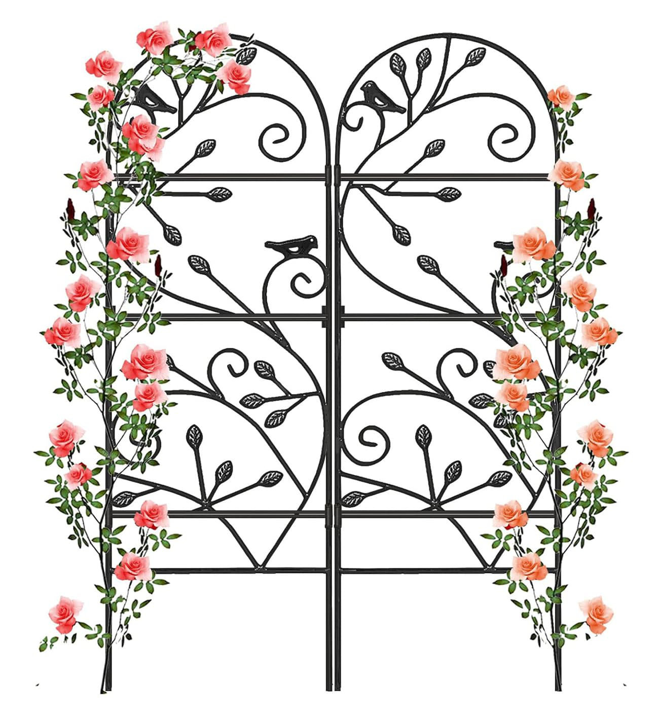 Lark Manor™ 2 - Pack of 46" x 15" Outdoor Metal Garden Trellises ...