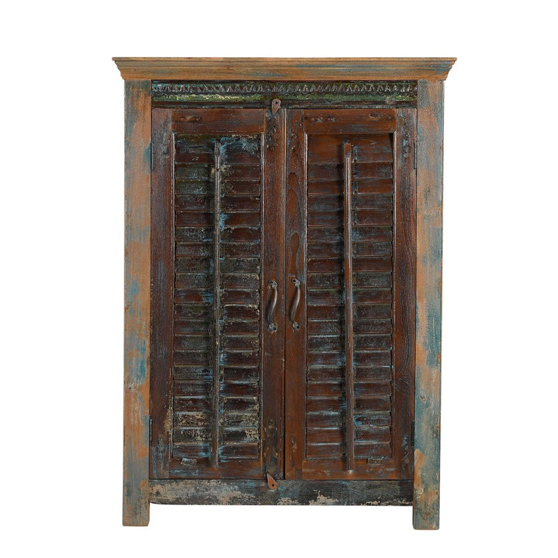 Far Pavilions Rustic Louvered Shutter And Reclaimed Wood Repurposed ...