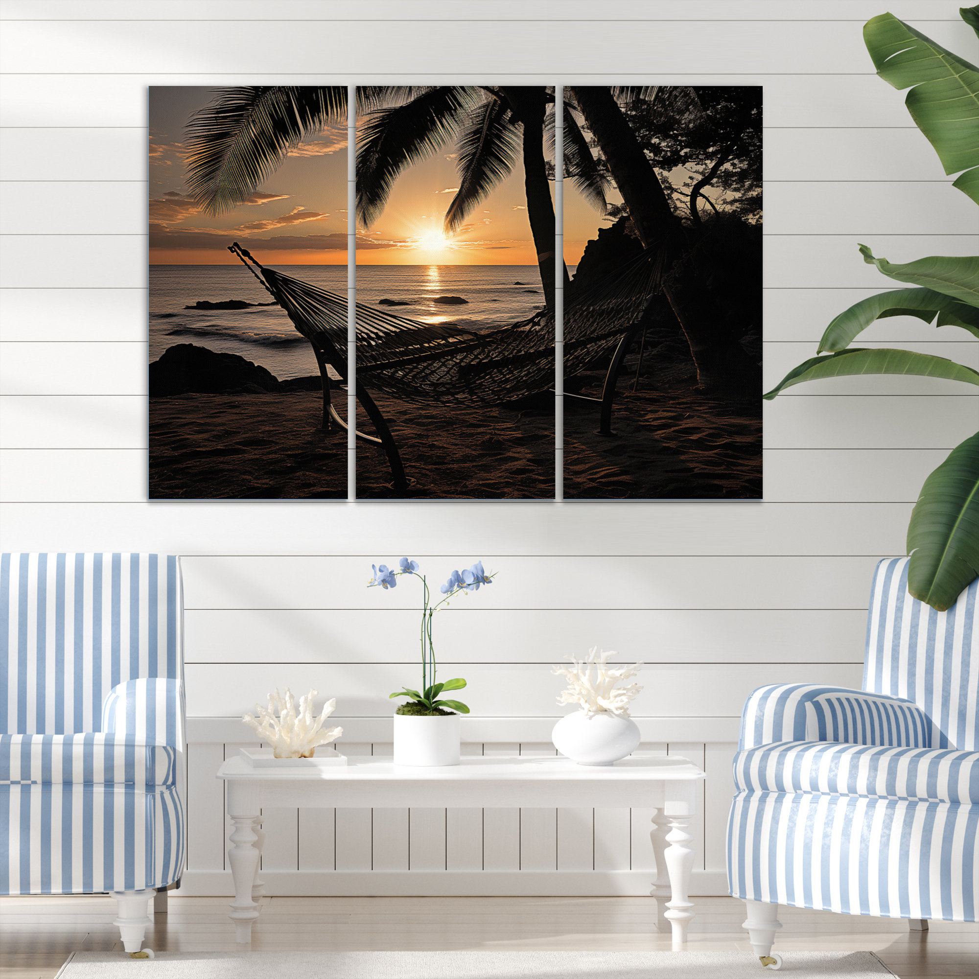 Design Art Beach Photo Tropical Vibes IV - Nautical & Beach Metal Wall ...