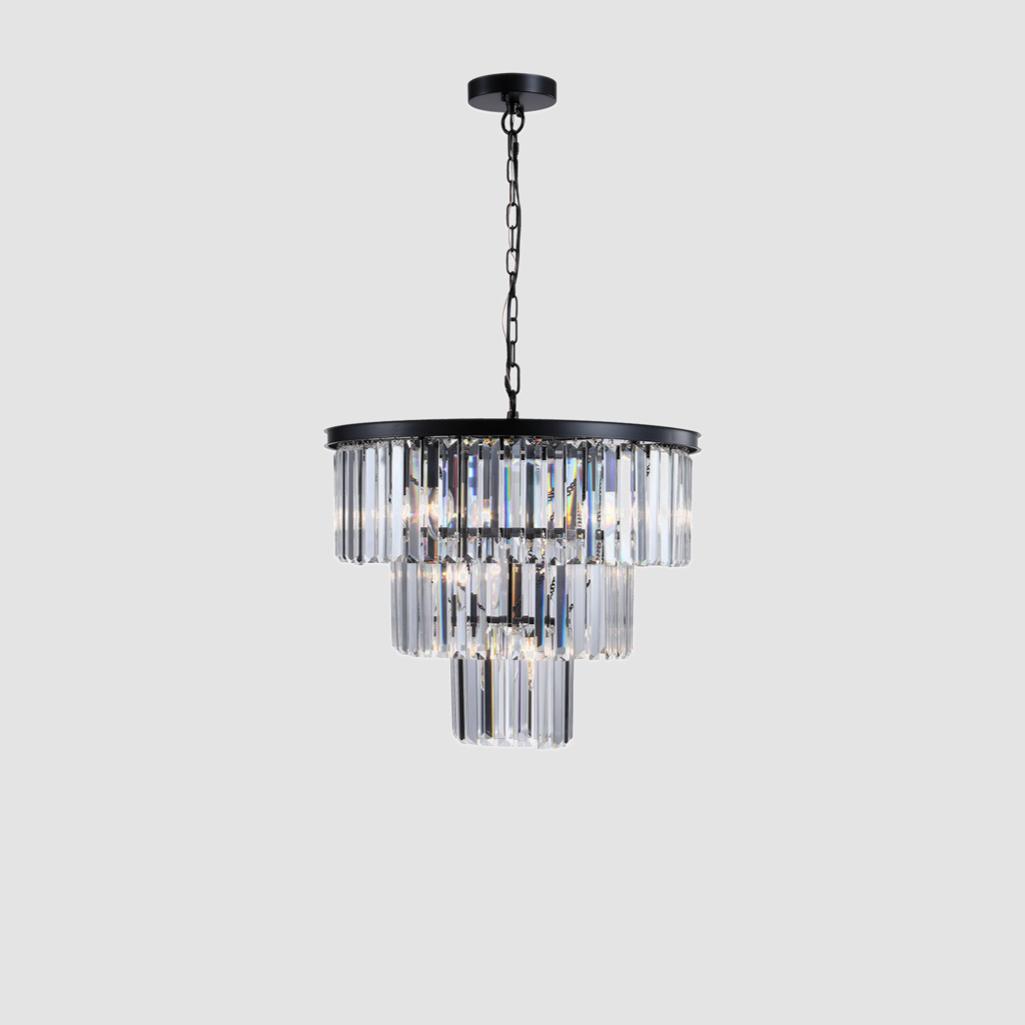 Go Peak Track Black Luxury Crystal Chandelier Modern Chandeliers Lights ...