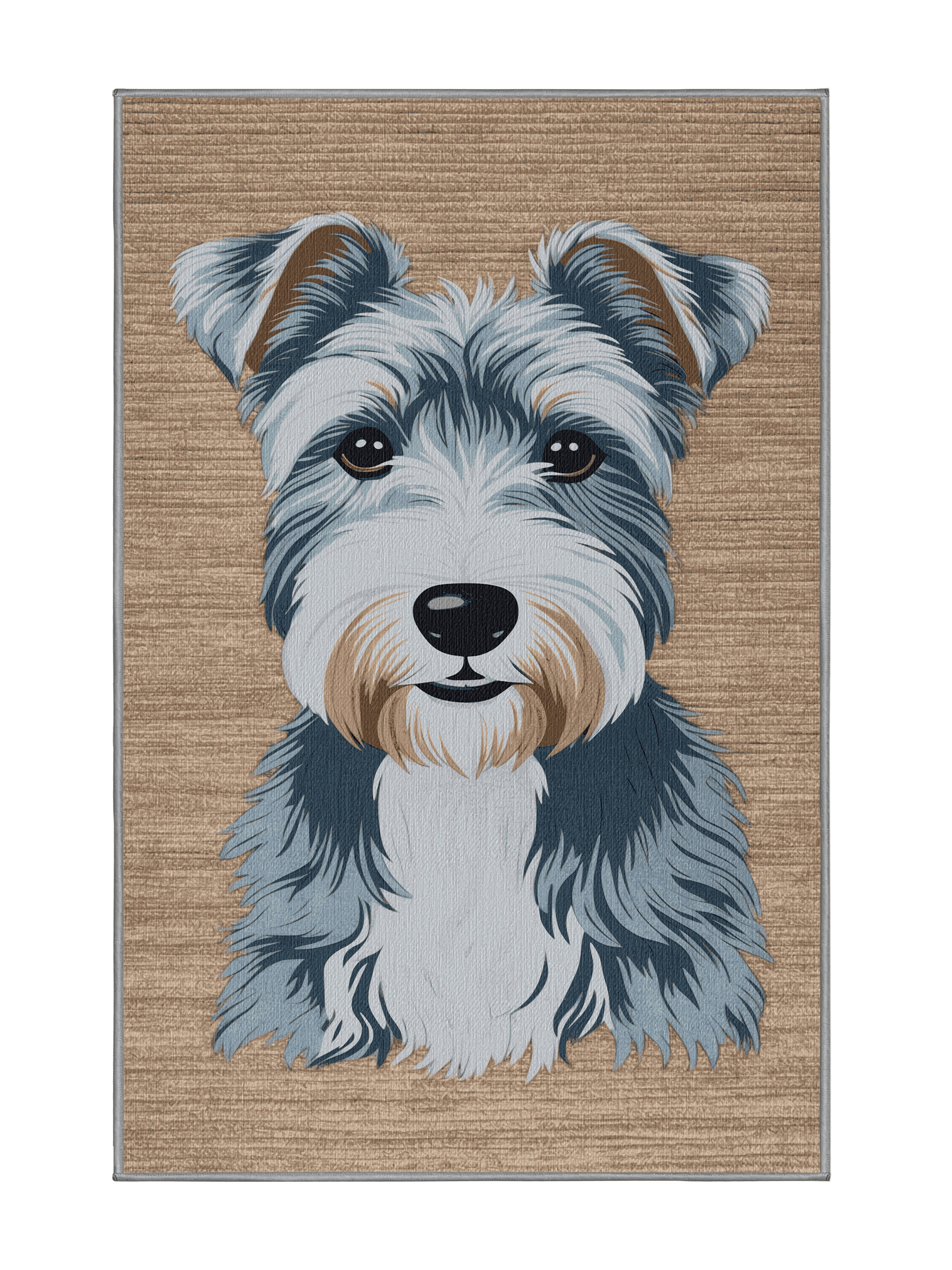 One Allium Way® Washable Bedlington Terrier Dogs Area Rug | Wayfair