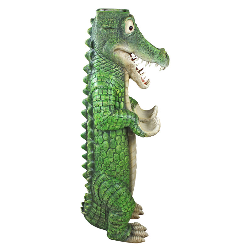 Design Toscano Postal Gator Mailbox Post Sleeve Statue & Reviews | Wayfair