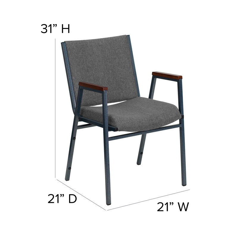 Offex Aliya Heavy Duty Stack Chair with Arms & Reviews | Wayfair