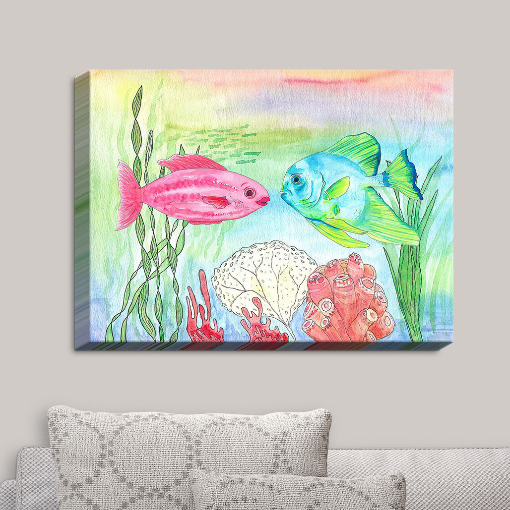 DiaNoche Designs 'Buck and Wanda' by Catherine Holcombe Painting Print ...