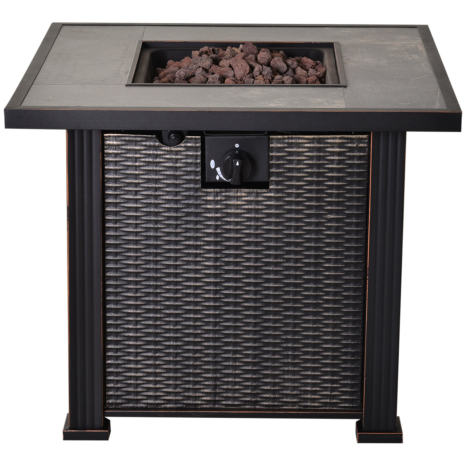 Bayou Breeze Mayfair Steel LP Propane Fire Pit Table & Reviews | Wayfair