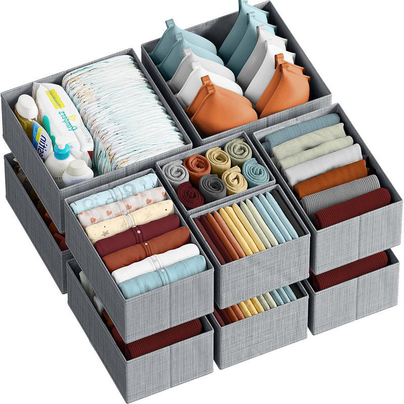 Rebrilliant Drawer Organizer Clothes Set of 12,Clothes Organizer and ...