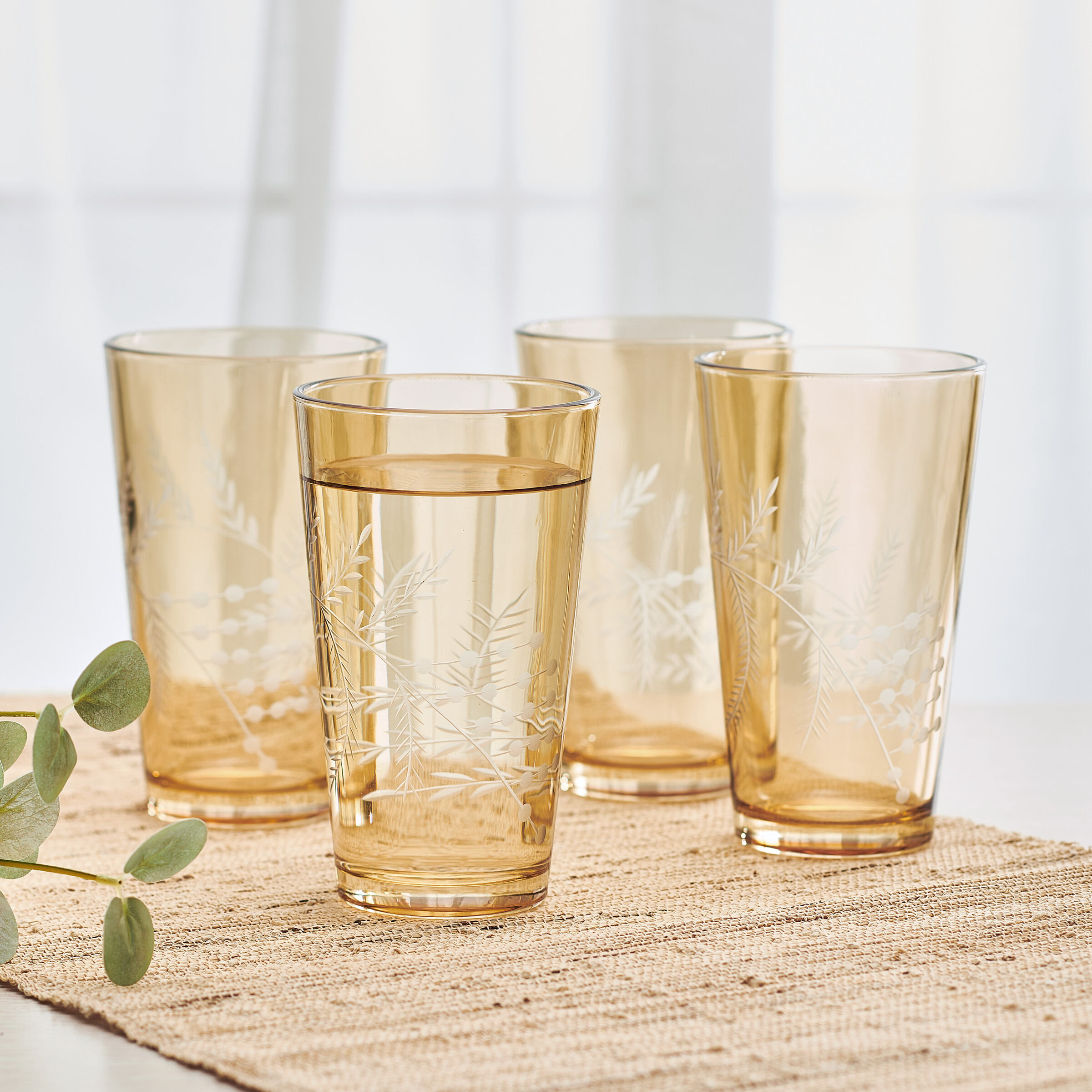 Fitz and Floyd Wildflower Highball Glasses | Wayfair