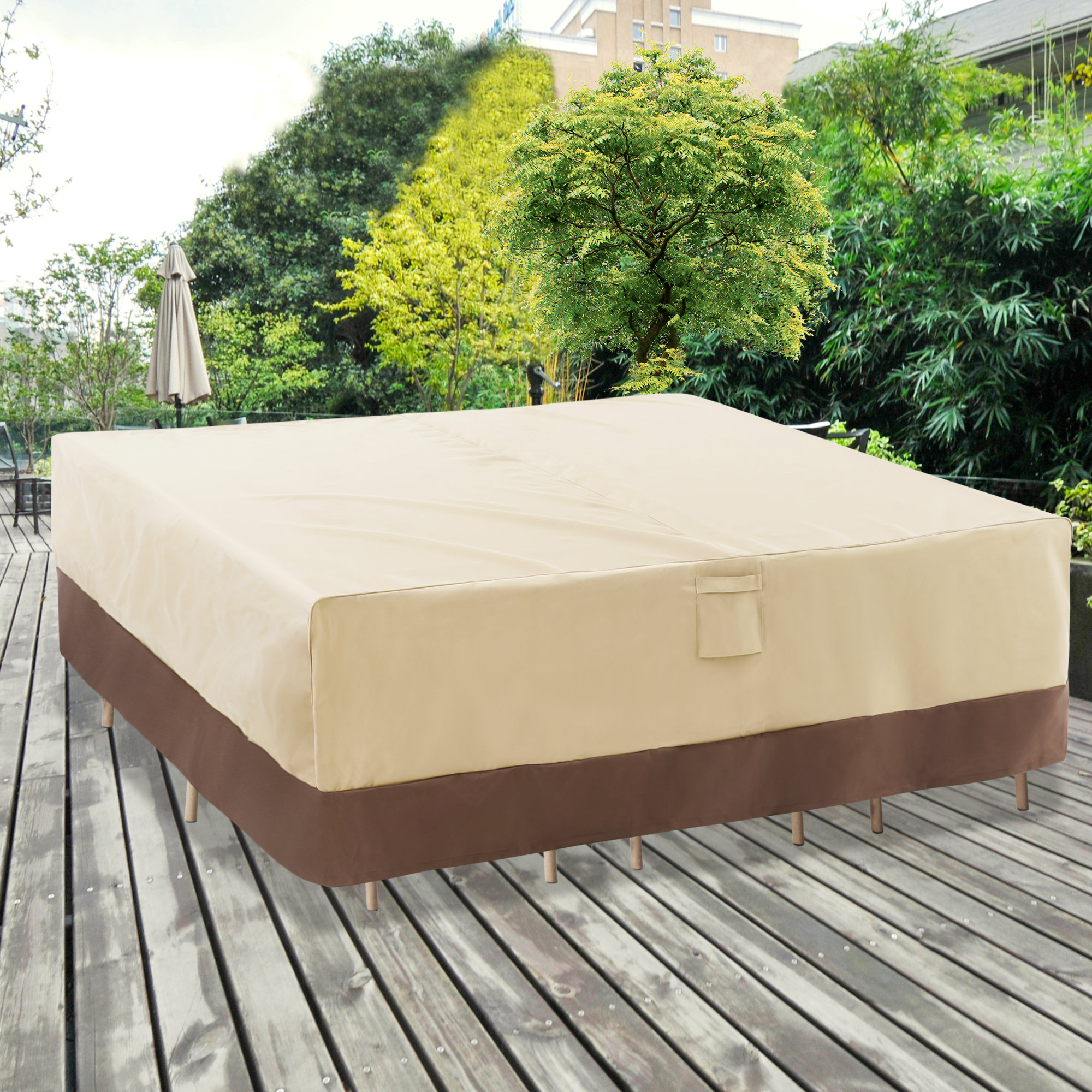 Arlmont & Co. Outdoor Patio Dining Set Cover | Wayfair