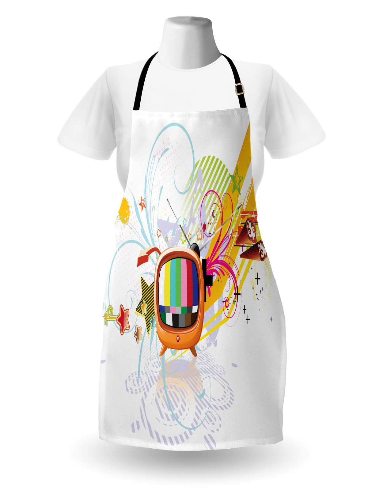 East Urban Home Modern Apron Unisex, Digital Media TV Art, Adult Size ...