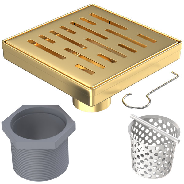 HYDROWARE Drain de douche carré 6 "avec crépine et crochet de levage ...