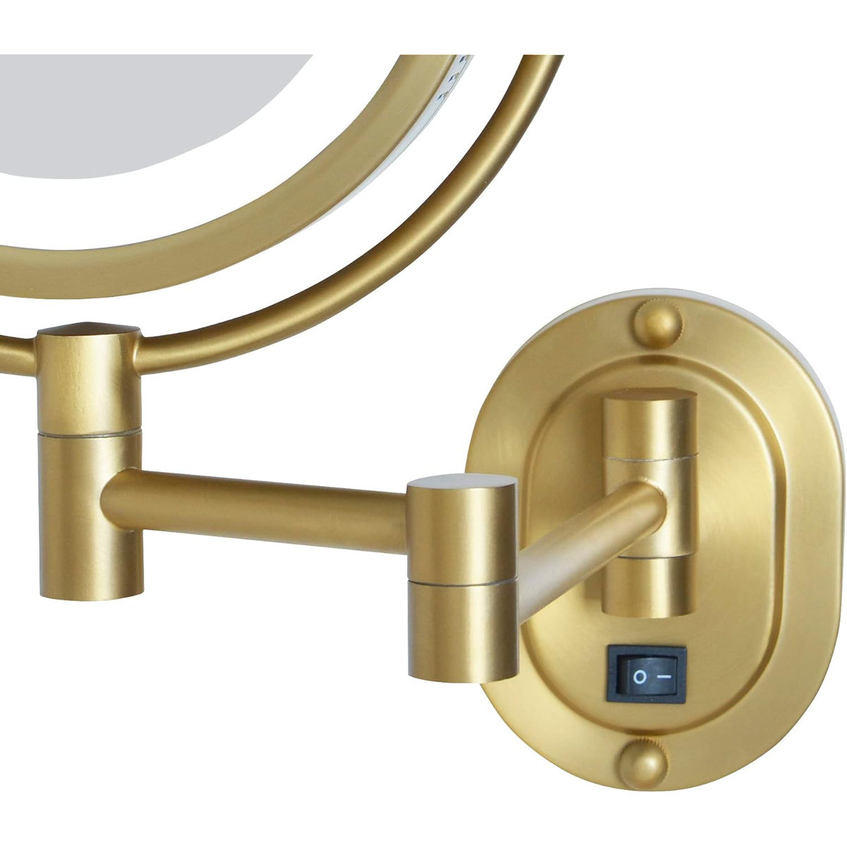 Winston Porter Guyapi 8" Lighted Wall Mount Magnified Makeup Mirror ...