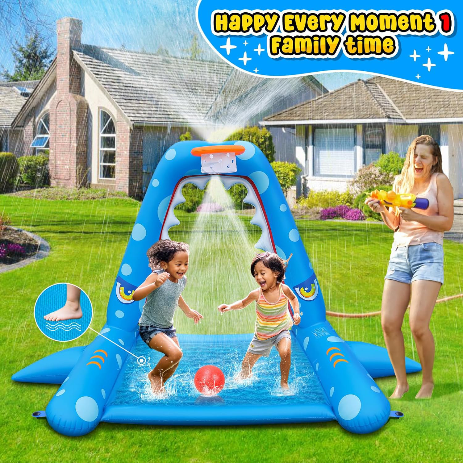 OLHAV Sprinkler for Kids Outdoor Play,Fun Sprinkler Summer Outdoor Game ...