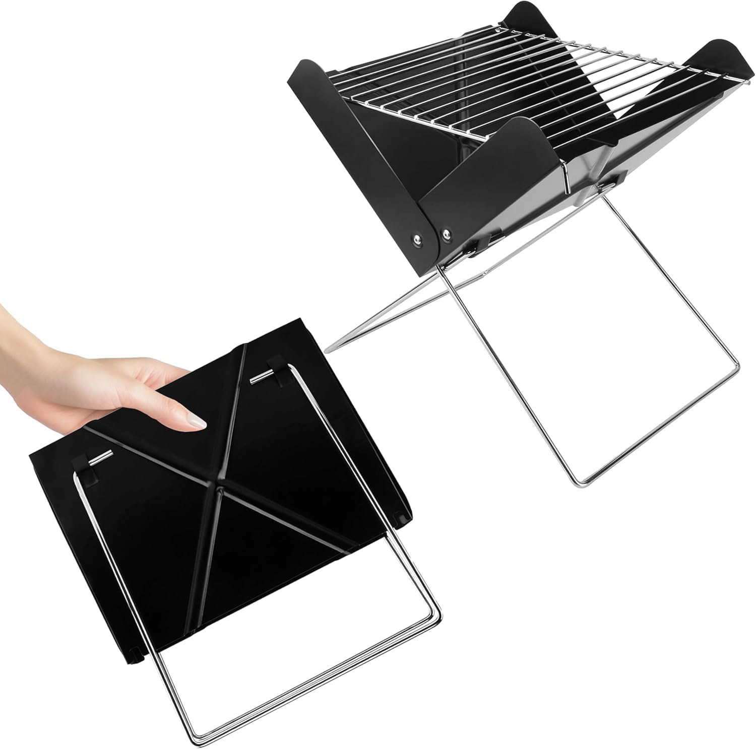 SIPIROT 12' Portable Charcoal Barbecue Grill - Folding Detachable ...