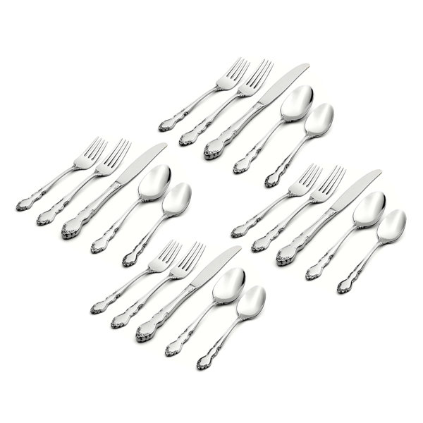 Oneida Dover 20 Piece Fine Flatware Set & Reviews | Wayfair