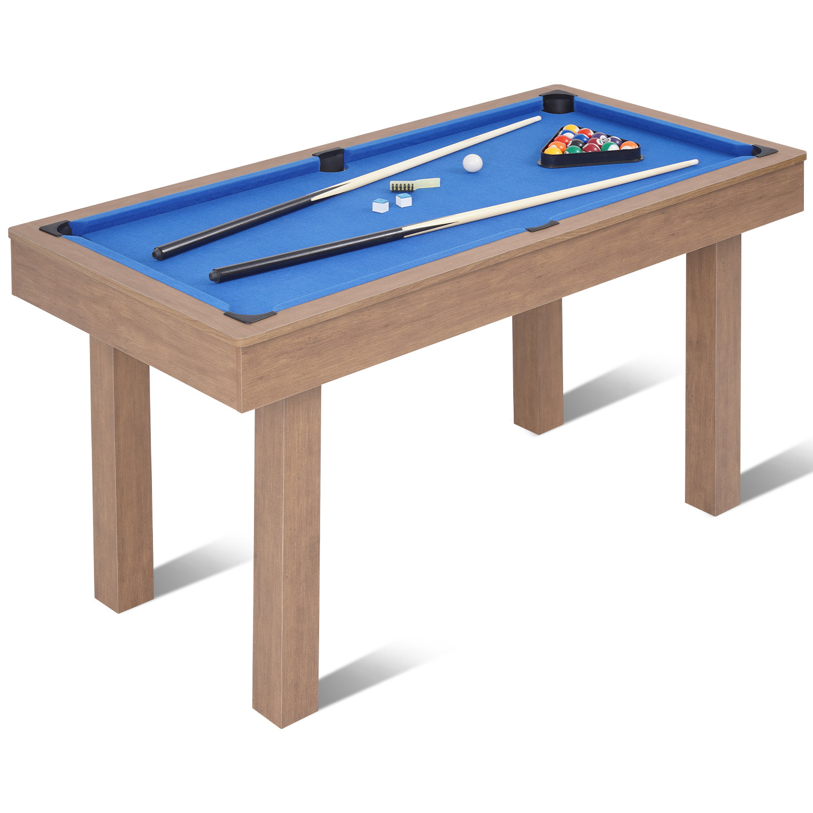 Raychee 54" Pool Table, Portable Billiard Table With Leg Levellers, 2 ...