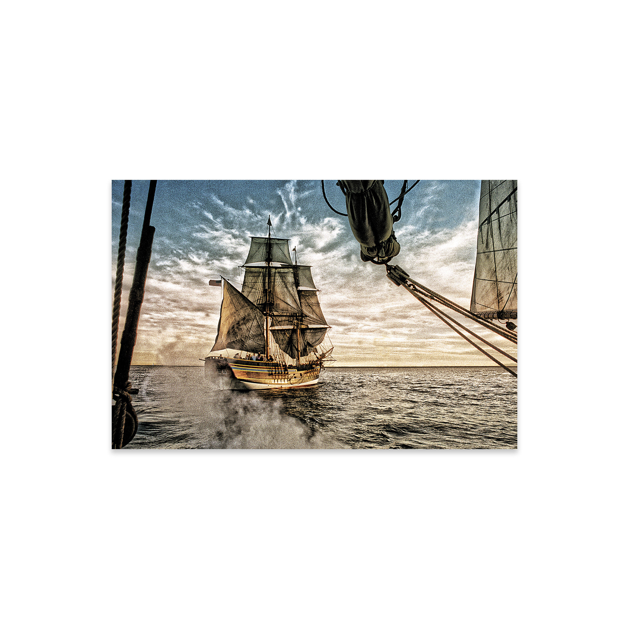 Breakwater Bay Tall Ship Canon Battle by Zoe Schumacher | Wayfair
