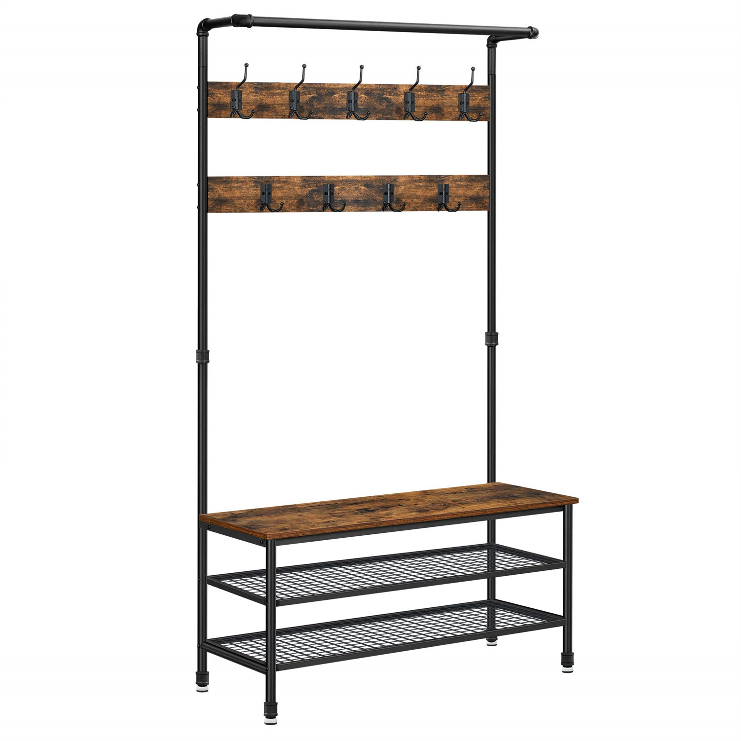 Underyr Metal 9 - Hook Coat Rack | Wayfair