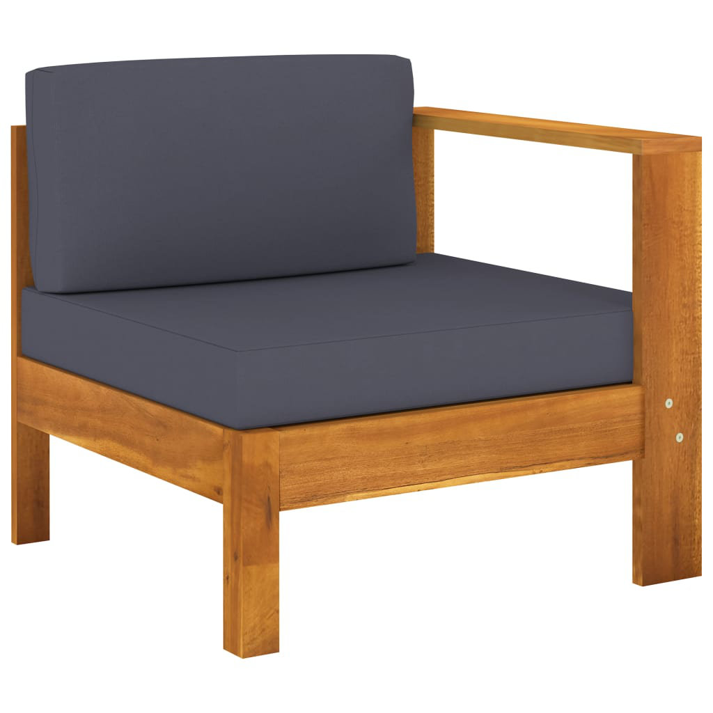 Latitude Run® Middle Sofa with 1 Armrest Solid Acacia Wood | Wayfair