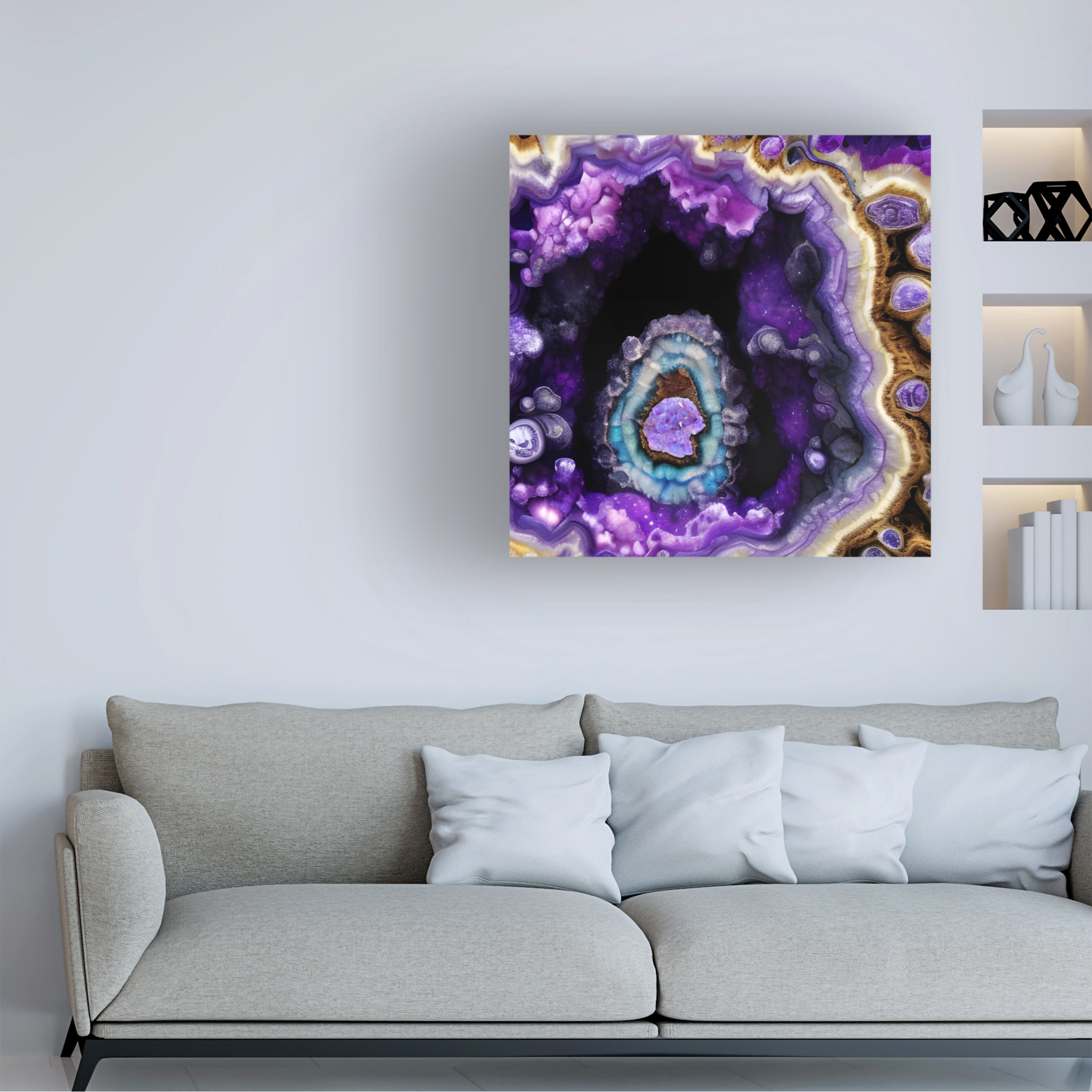 Trademark Fine Art Tina Lavoie Fantasy Geode I Canvas Art | Wayfair