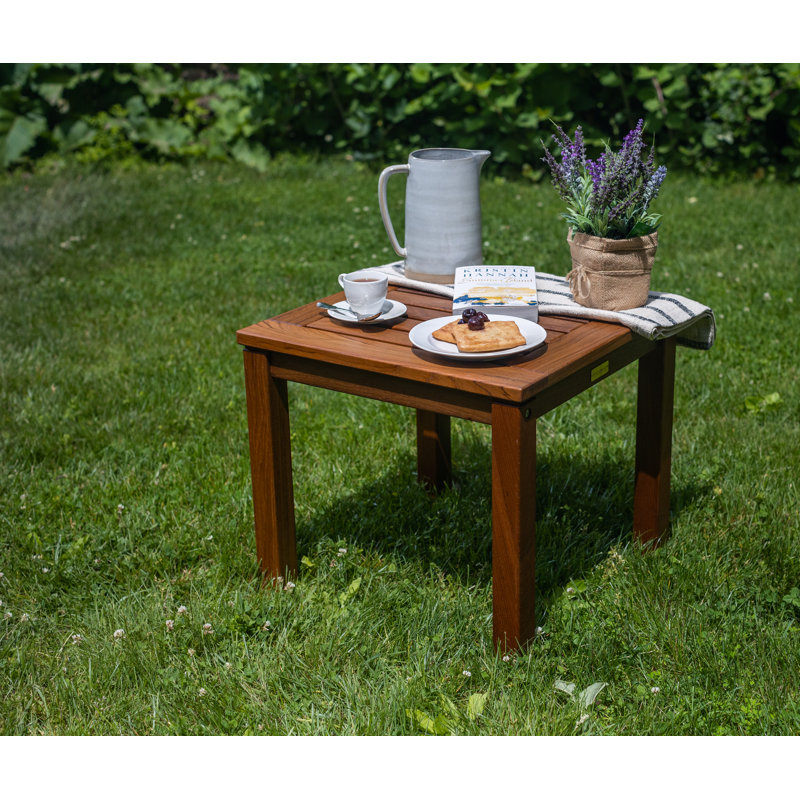 Madison Bay Trading Company Premium Grade Teak Side Table | Wayfair