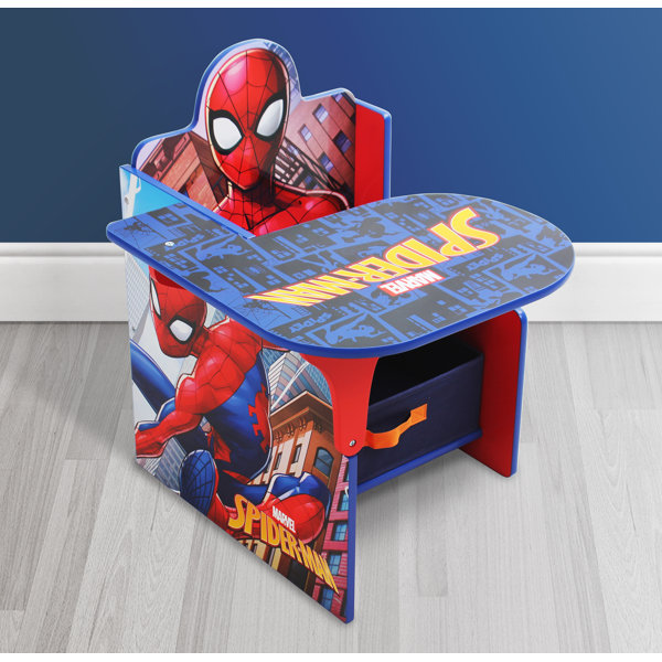 Nixy Children Marvel Spider-Man Chair Desk with Storage Bin | Wayfair.ie