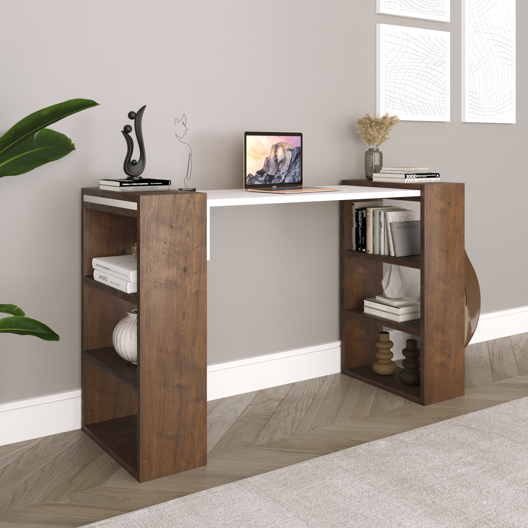 Millwood Pines Avonia Modern Study Desk | Wayfair