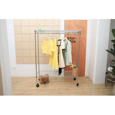 Quality Fabricators 36'' Metal Rolling Clothes Rack & Reviews | Wayfair