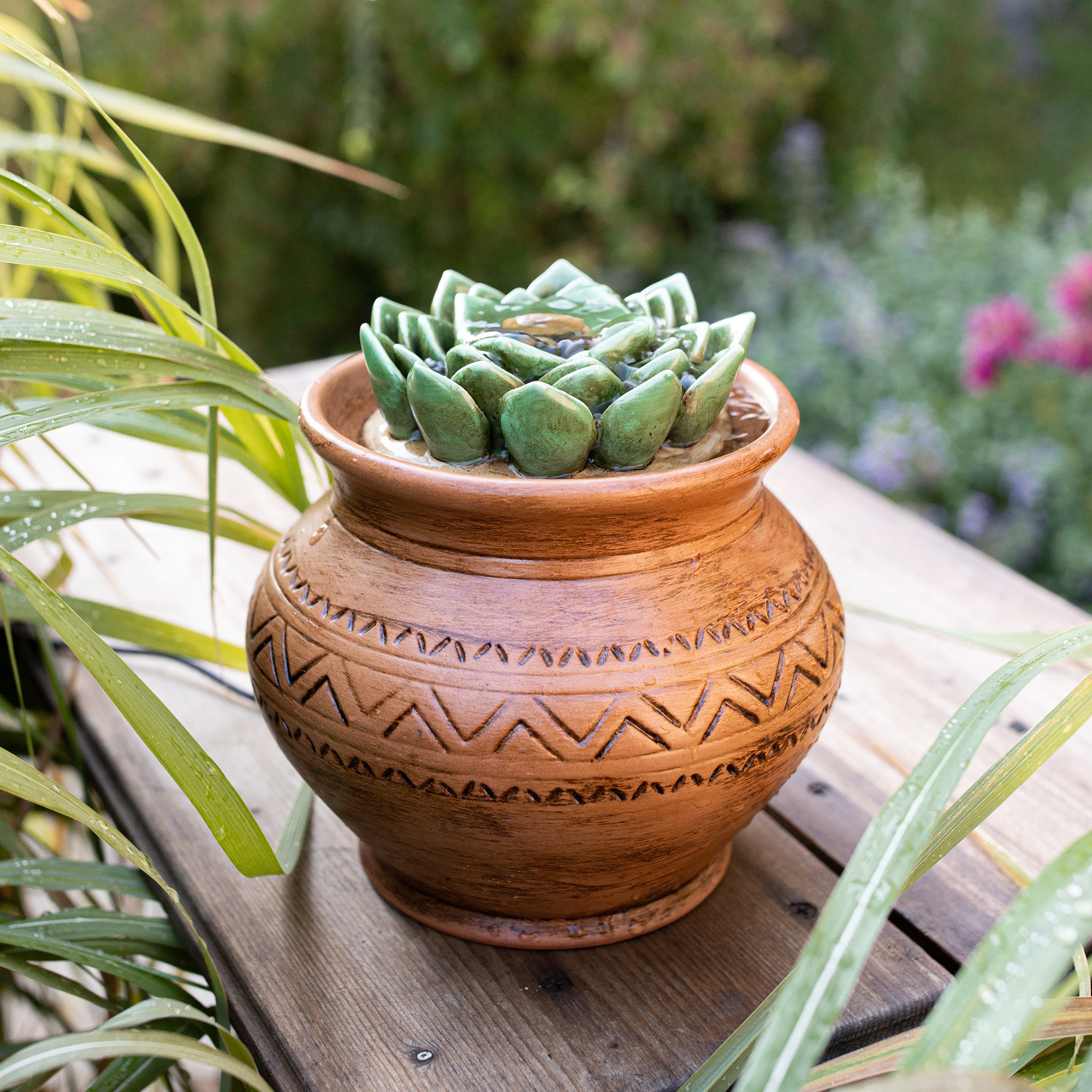 Union Rustic Khazi Ceramic Fountain - Wayfair Canada