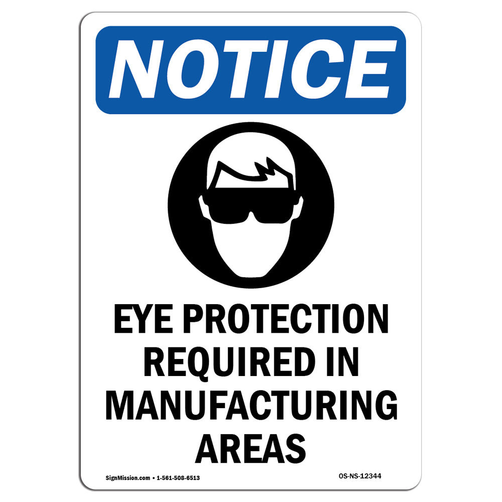 SignMission Eye Protection Required Sign | Wayfair