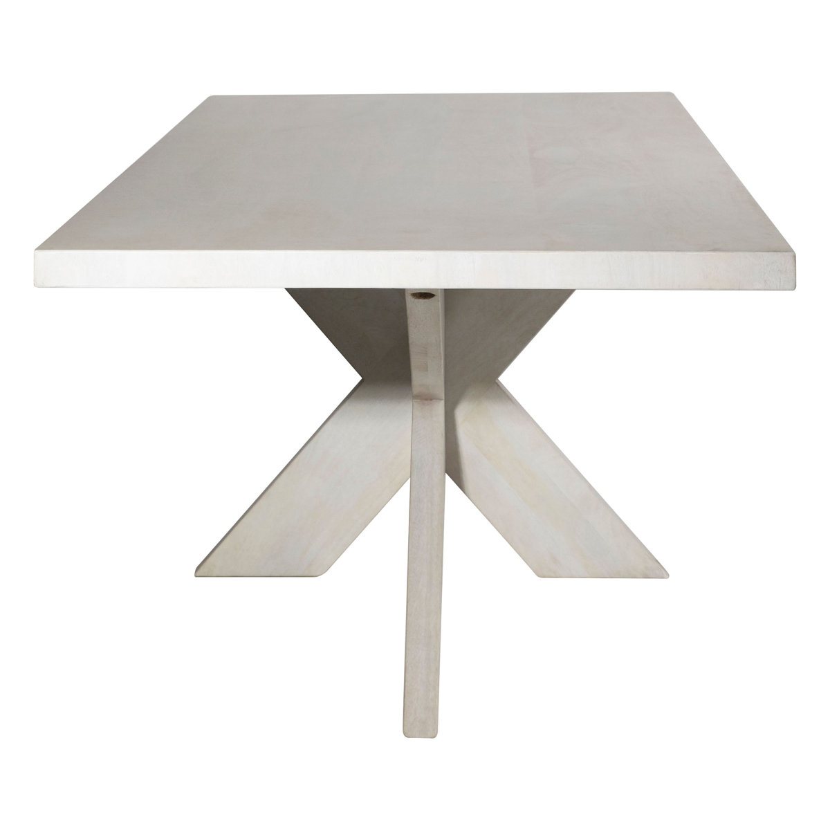 Dovetail Furniture Nantes 102-Inch Rectangular Mango Wood Pedestal ...