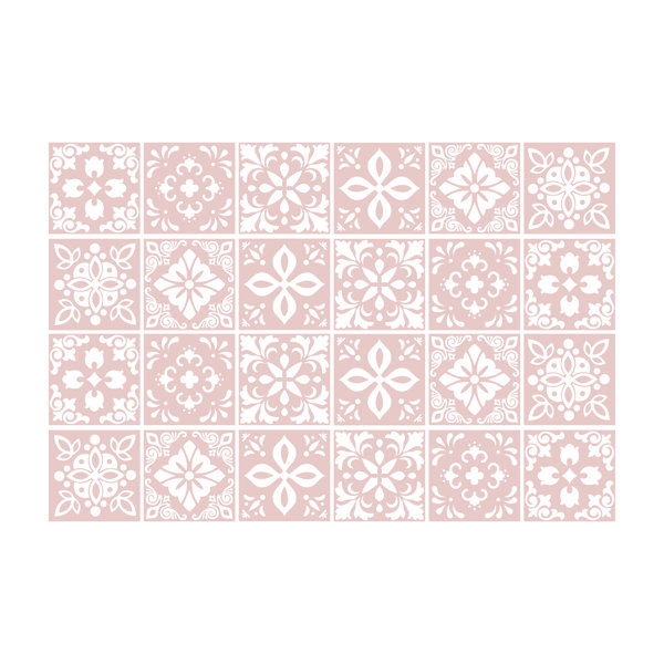 World Menagerie Bitter 15cm W x 15cm L PVC Peel and Stick Mosaic Tile ...