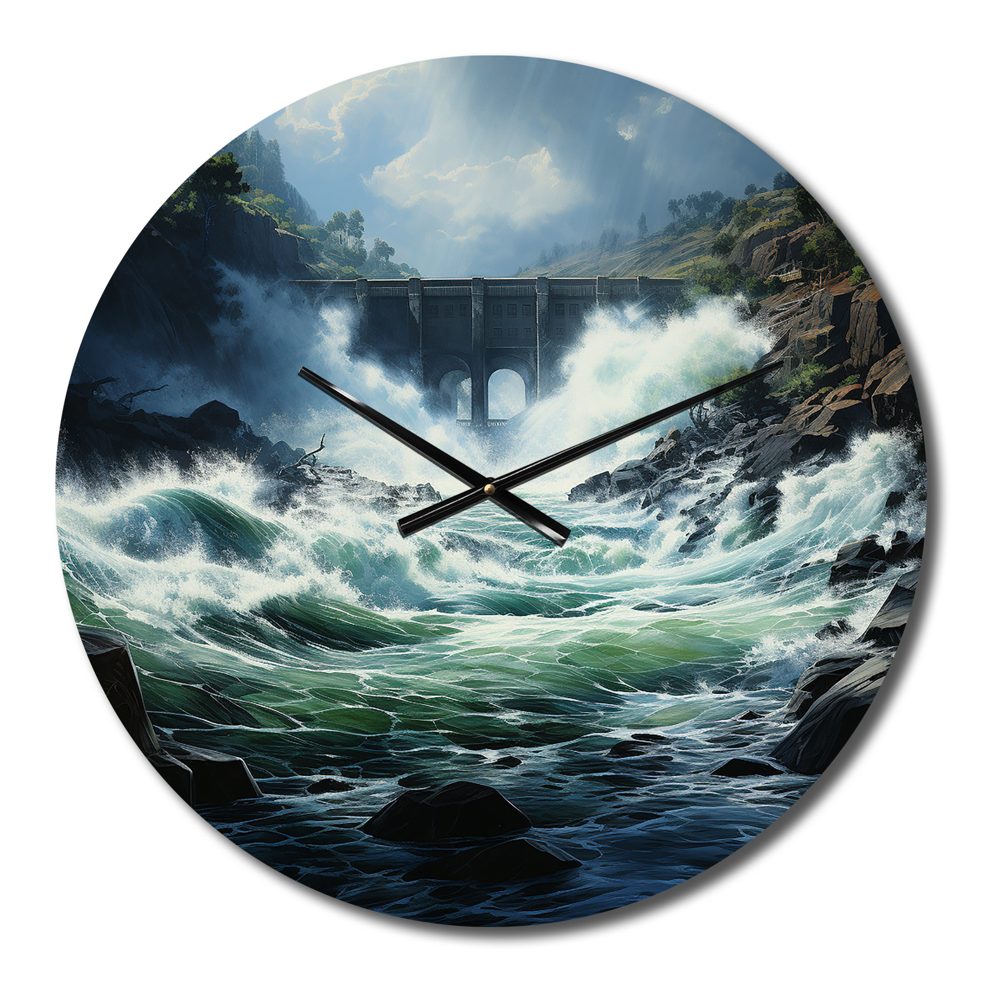 East Urban Home Dakhari - Landscapes Wall Clock | Wayfair
