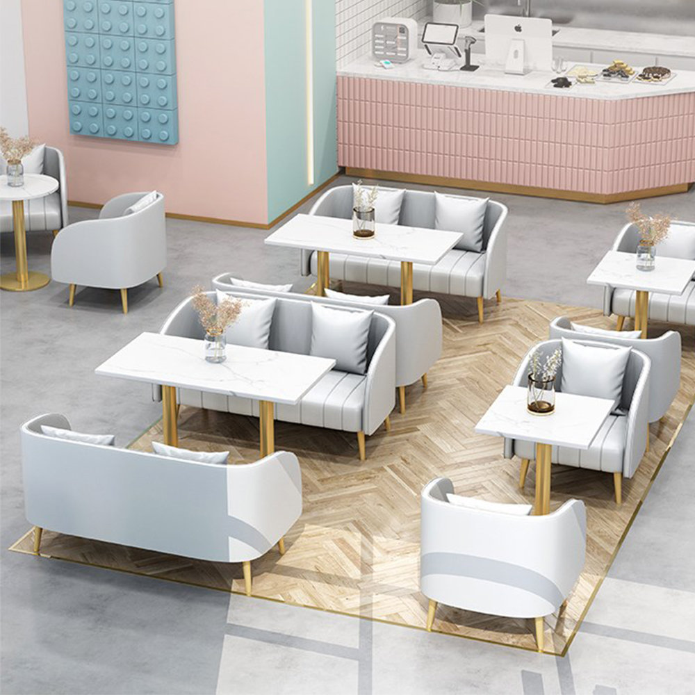 Canadian Linen Nordic Light Luxury Cafe Bench Upholstered Bench | Wayfair