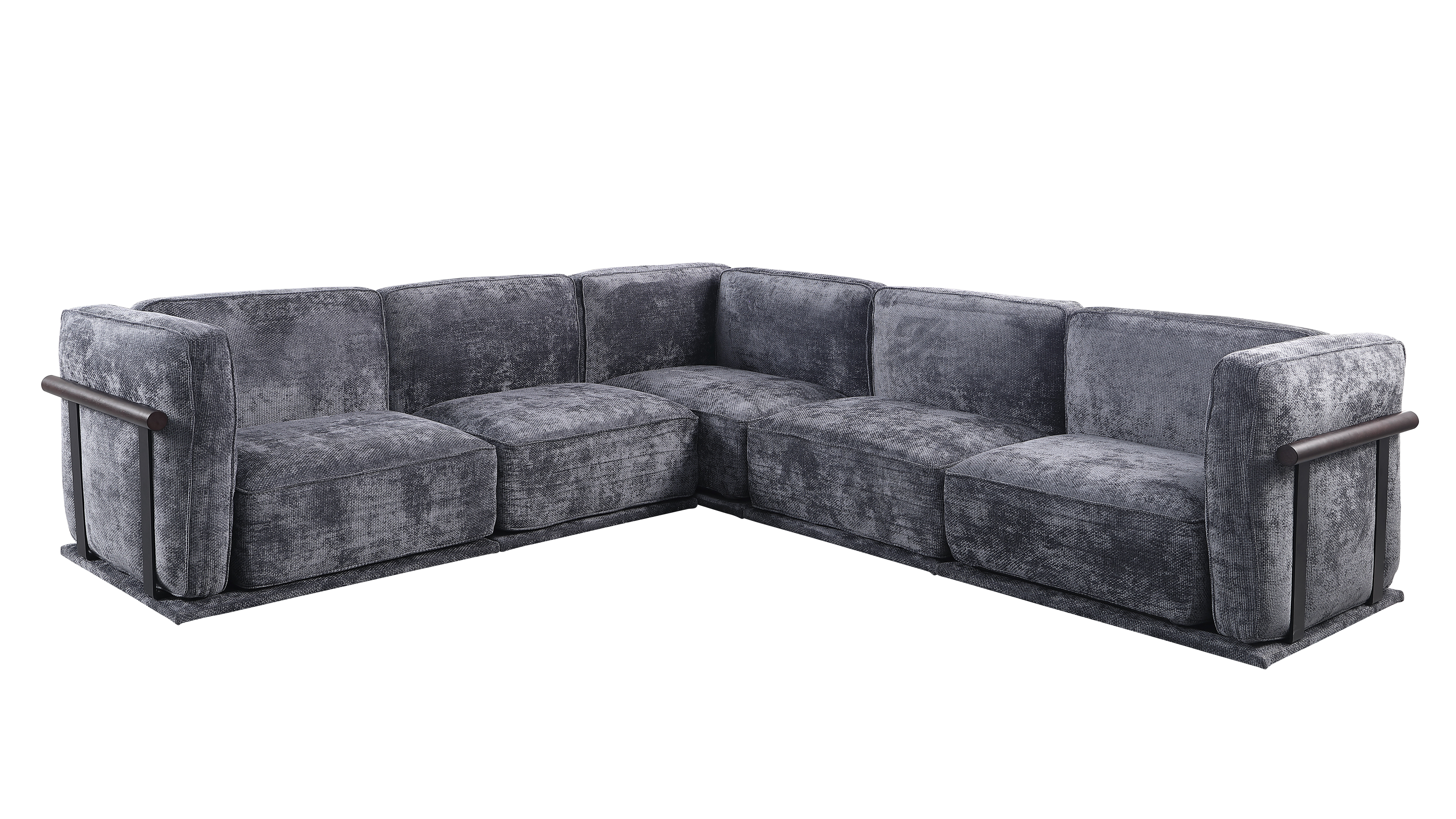 Latitude Run® Chenille Modular L-shaped Sectional Sofa Set With Multi ...