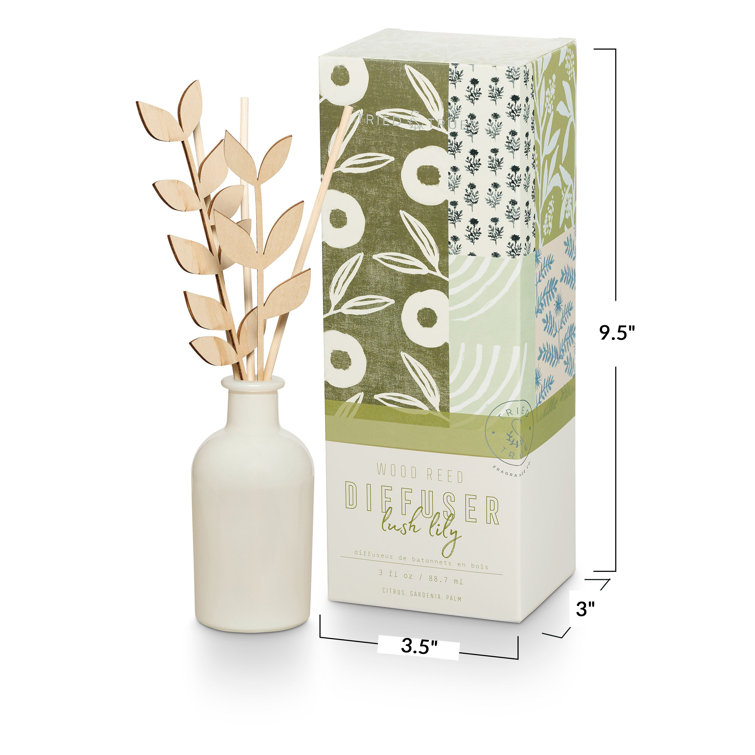 Tried & True Lush Lily Scented Flameless Reed Diffuser Candle - Wayfair ...