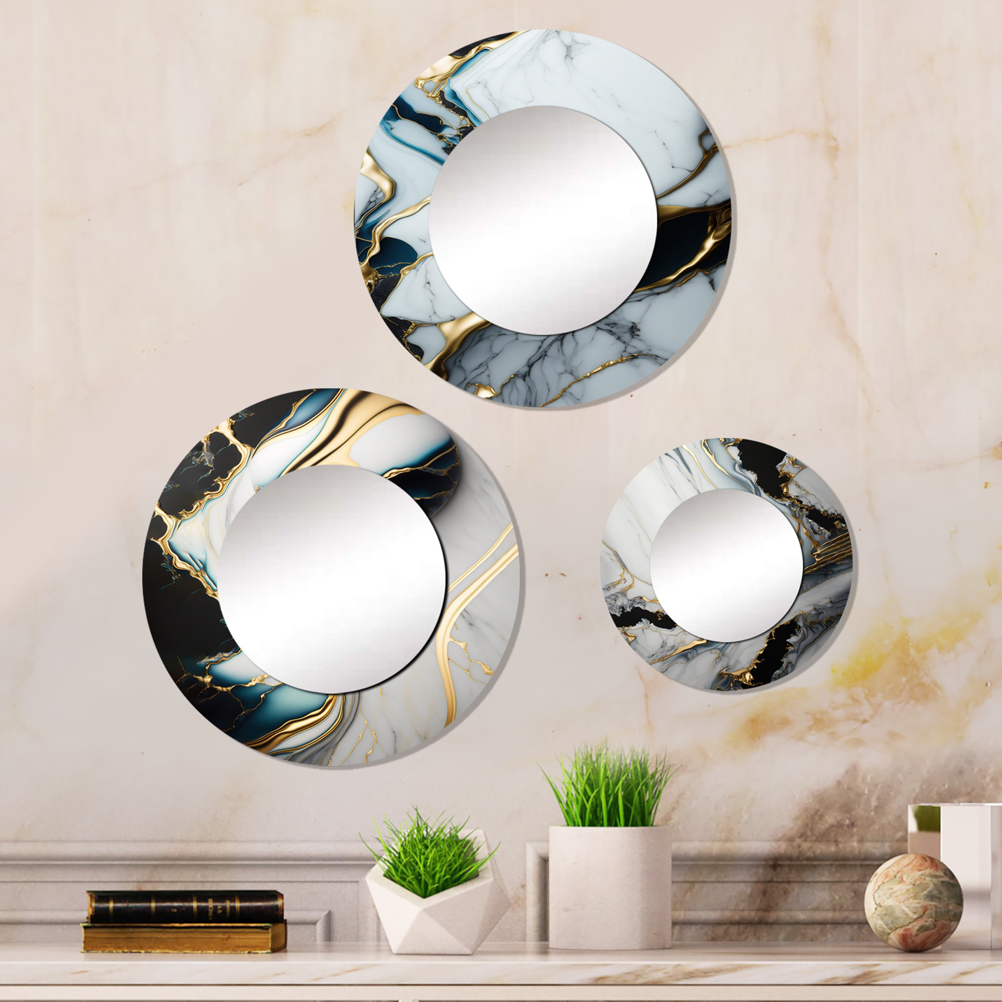 Mercer41 3 Piece Khairo Mirror Set | Wayfair