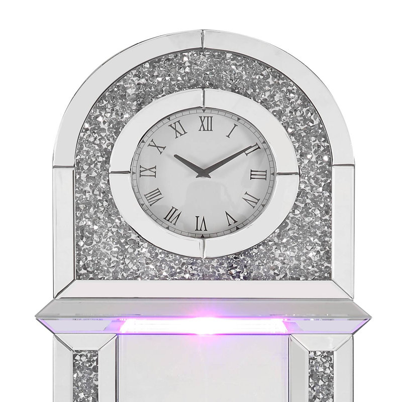 Latitude Run® 63.5'' H Mirrored Grandfather Clock | Wayfair