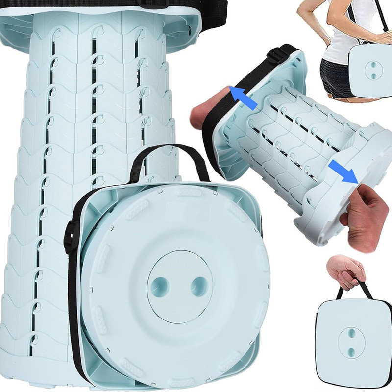 Arlmont & Co. Upgraded Square Collapsible Stool, Lightweight But Sturdy ...