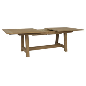Joss & Main Vienna Extension Teak Outdoor Dining Table | Birch Lane