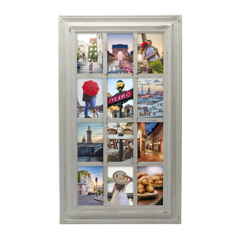MELANNCO Window Collage Frame for wall, Farmhouse, Displays 4x6 photos ...