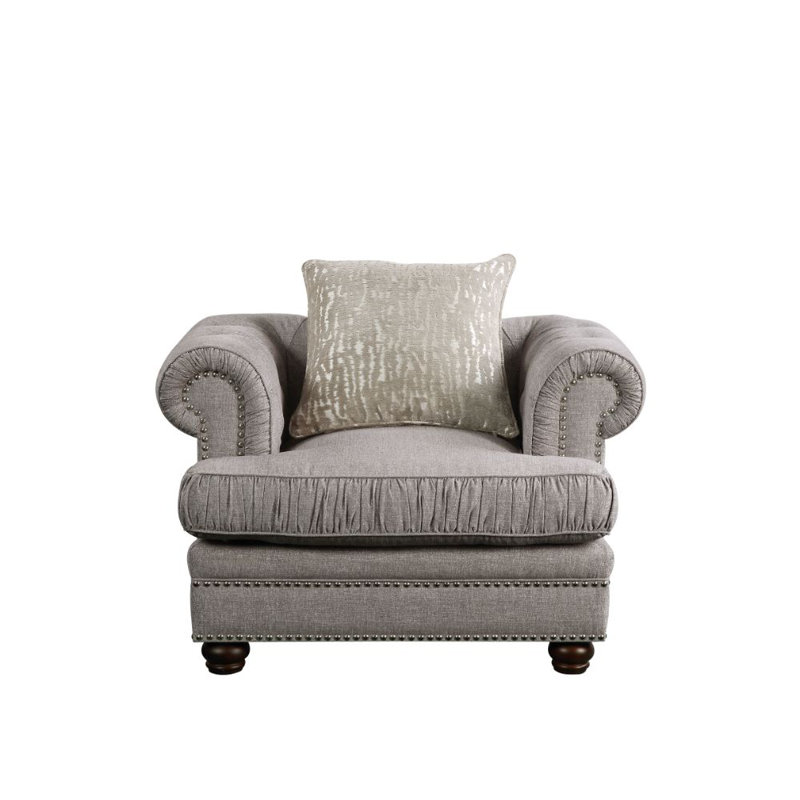Charlton Home® Daut Upholstered Chesterfield Chair | Wayfair