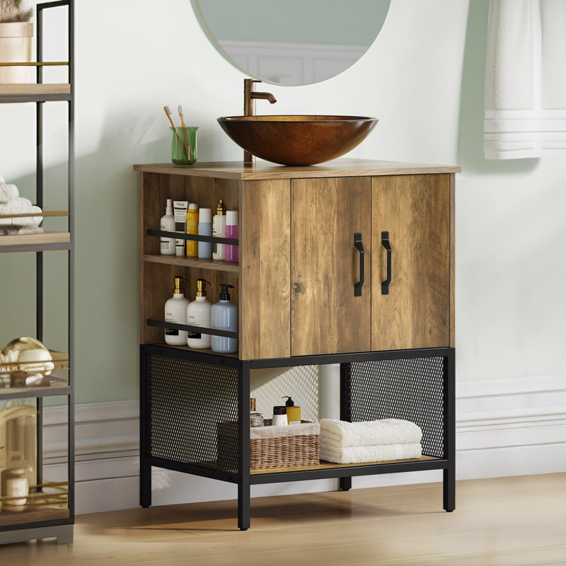 Millwood Pines Cleaveland 23.6'' Single Free Standing Bathroom Vanity ...