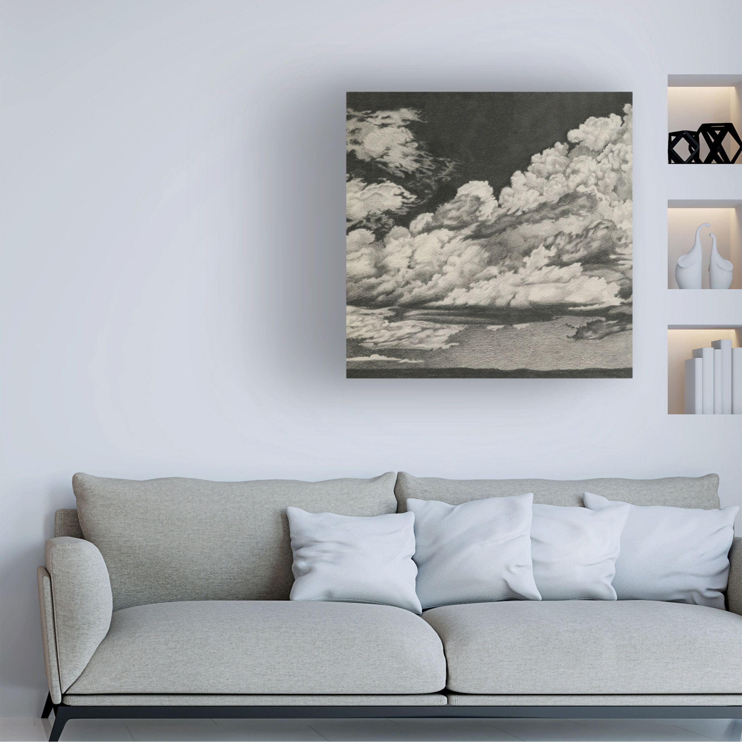 Winston Porter " Clouds On Fire I " on Canvas | Wayfair