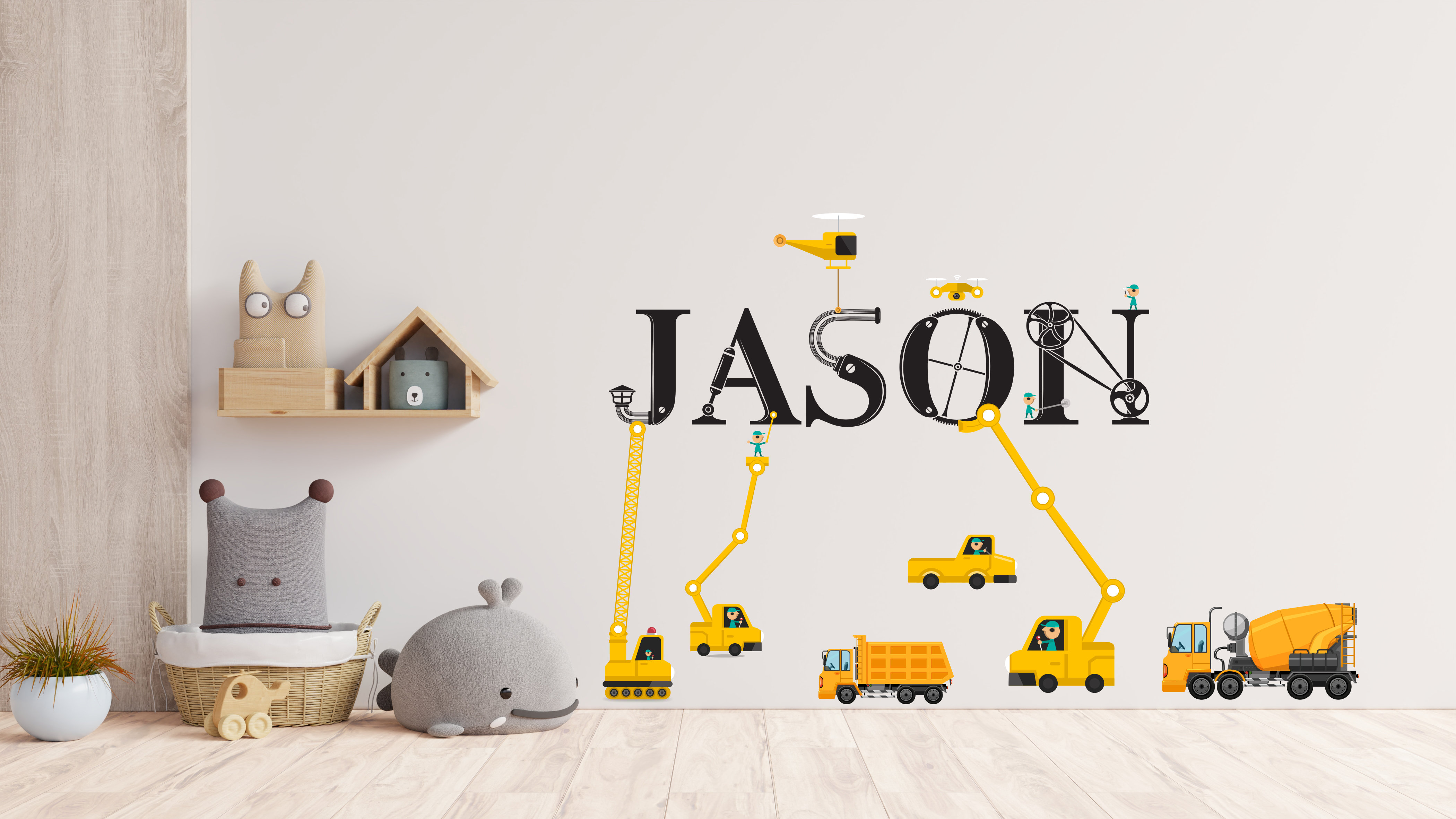 Mason & Marbles Crawler Crane Personalized Construction Tower Crane ...