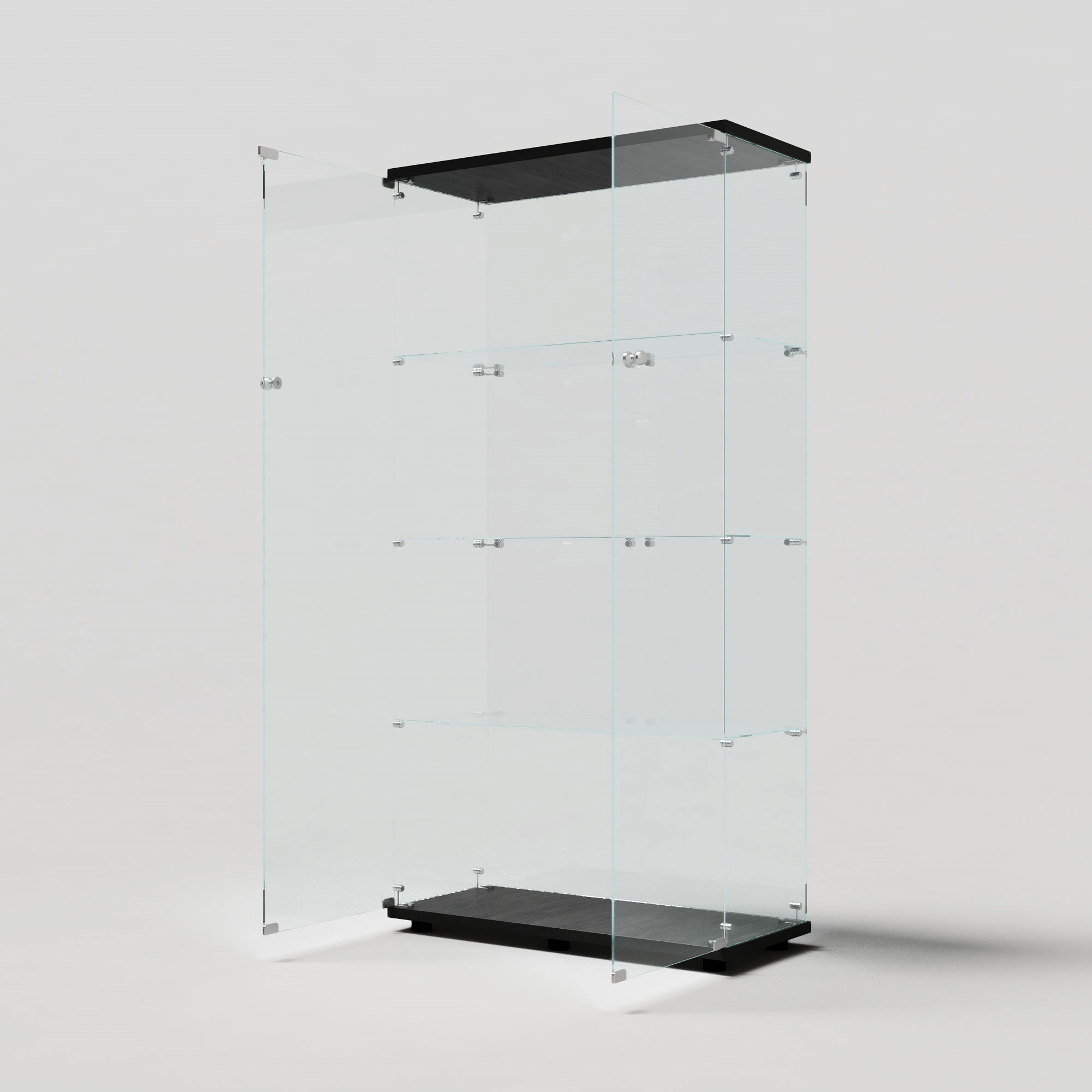 Latitude Run® Tempered Glass Display Cabinet | Wayfair