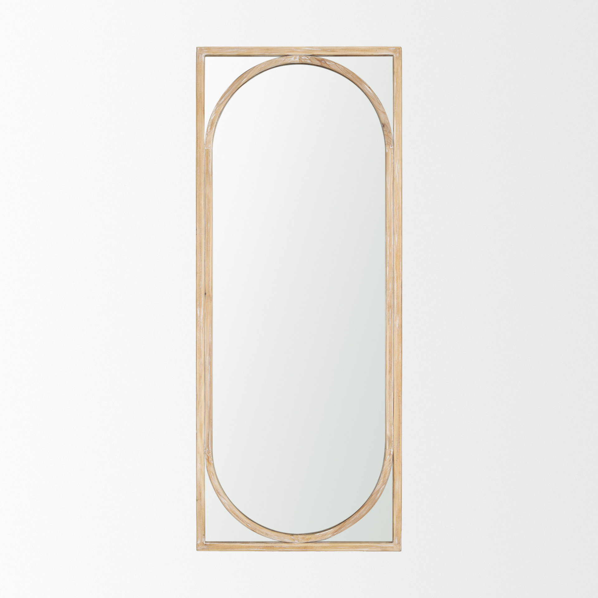 Langley Street Longino Rectangle Wood Wall Mirror - Wayfair Canada