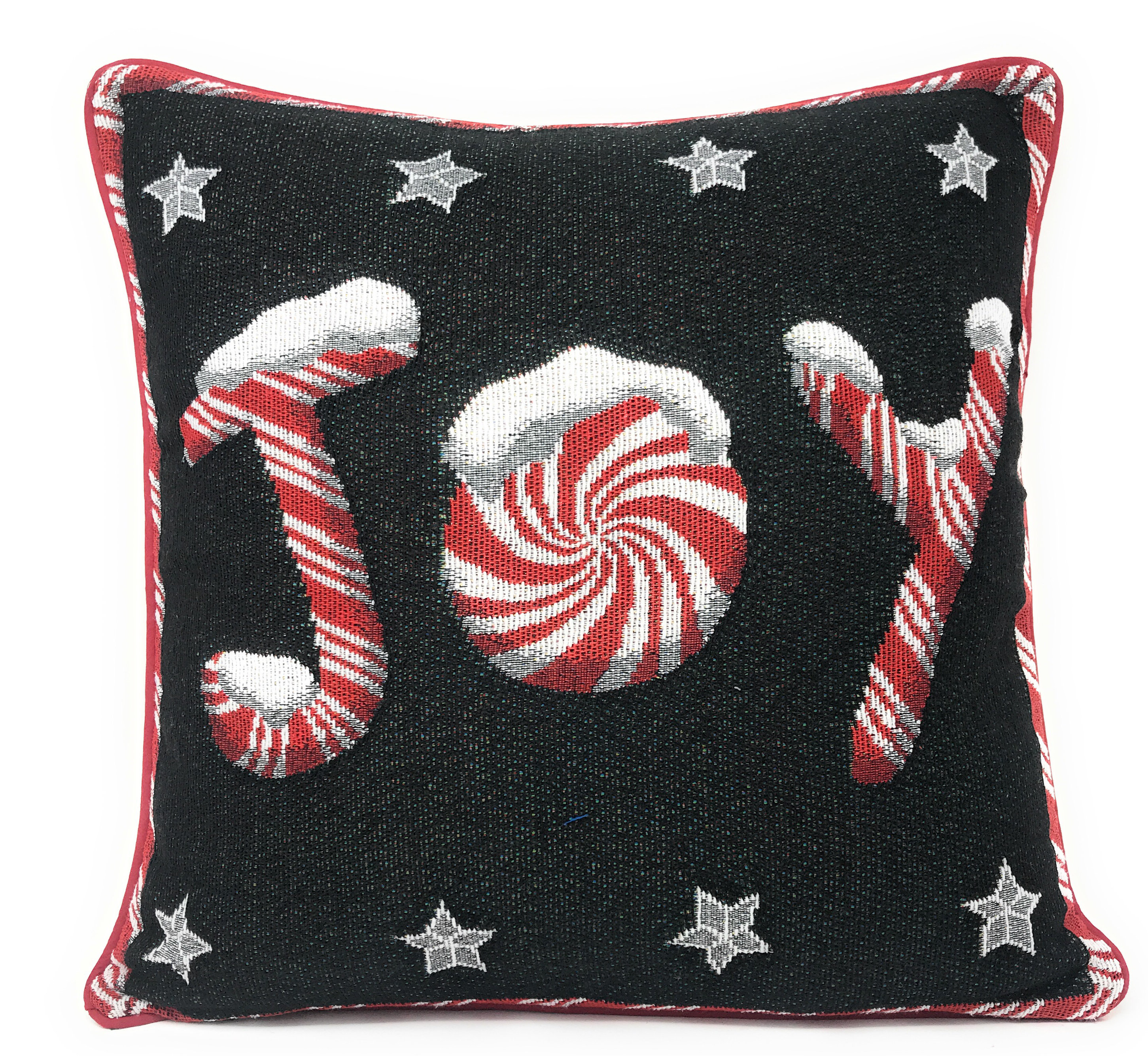 DaDa Bedding Peppermint Joy Stars Throw Pillow Cover & Reviews | Wayfair