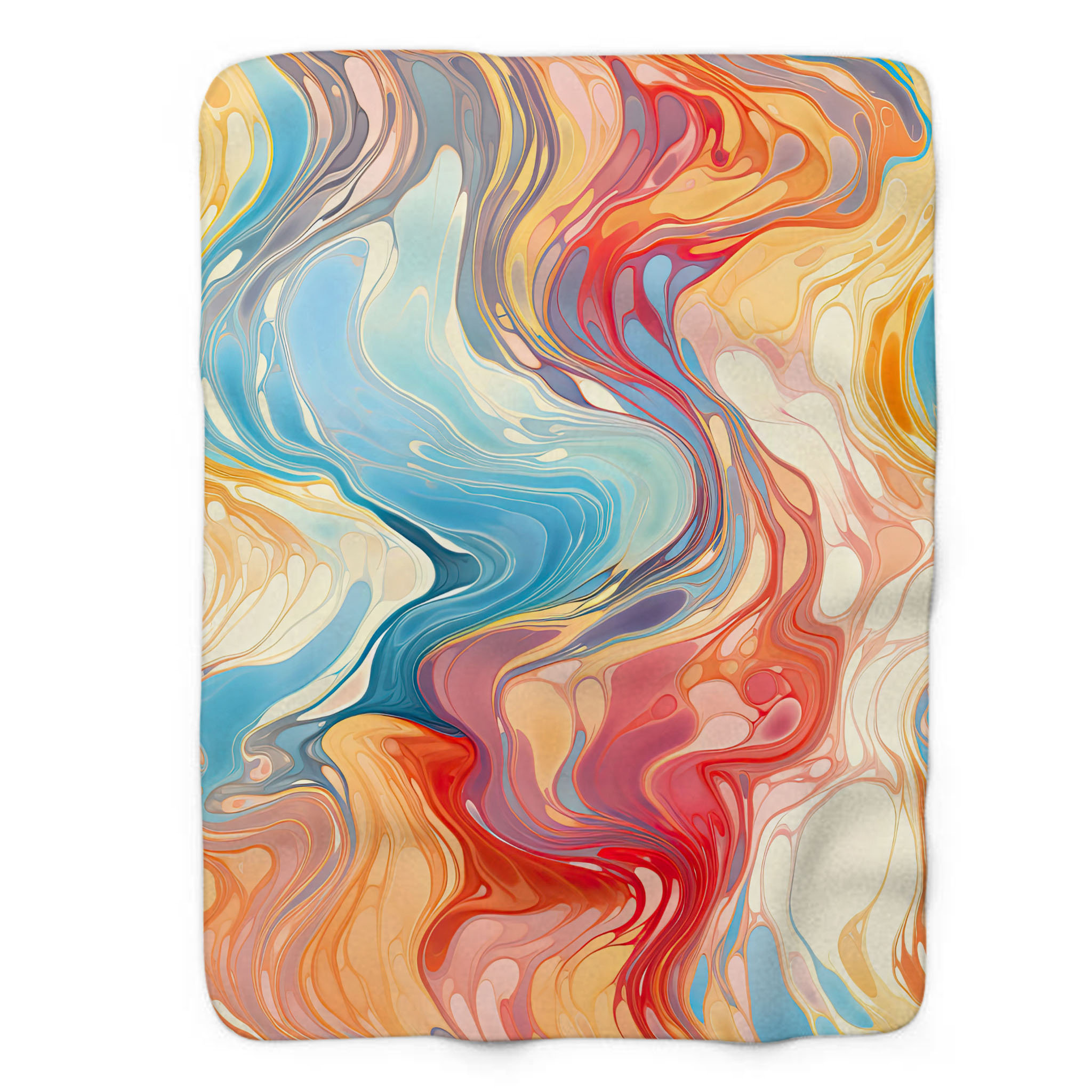 MentionedYou Spectrum Stone - 1 Piece Premium Sherpa Blanket Throw ...